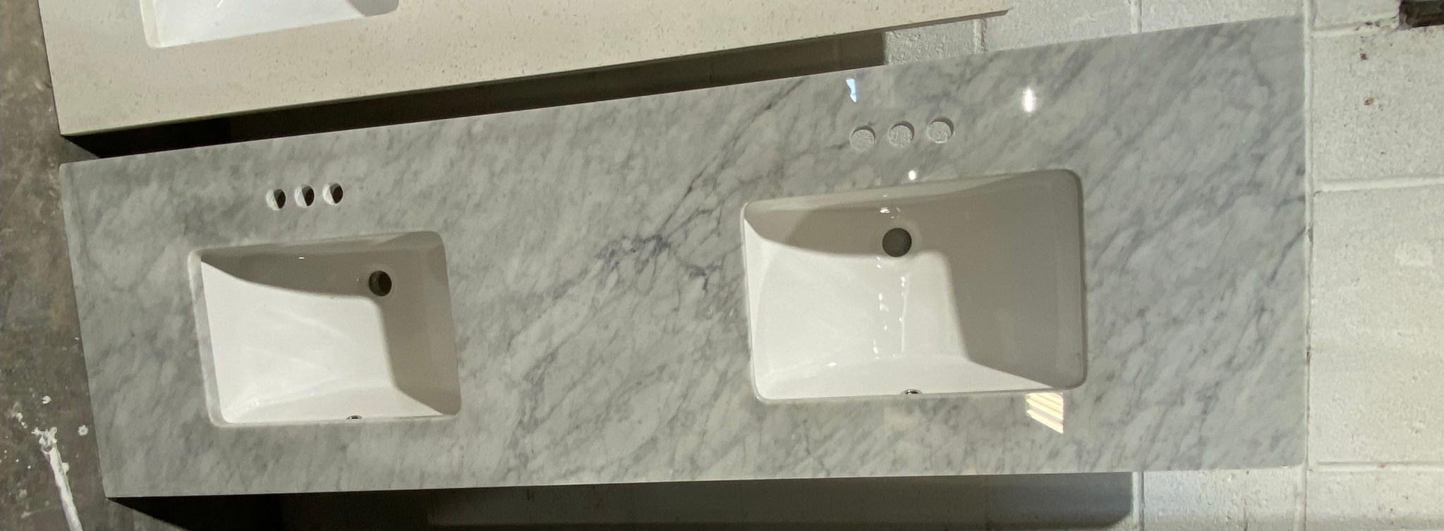 White Carrara Marble Vanity Top – Galway Marble and Granite